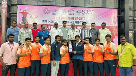 Srm University Ap Wins South Zone Inter University Badminton Tournament Archyde