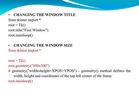 Python Tkinter Gui Part 1ppt