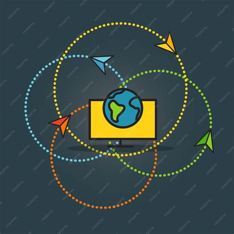 Premium Vector Abstract Transportation Scheme Flat Design Concept
