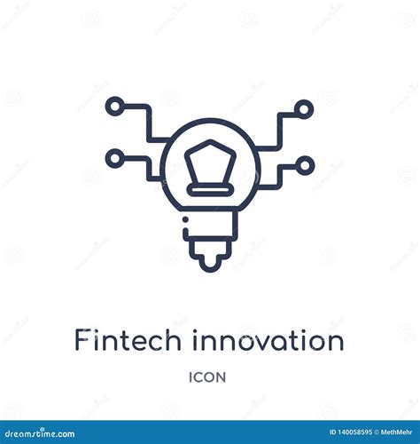 Linear Fintech Innovation Icon From General Outline Collection Thin Line Fintech Innovation