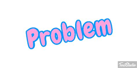 Problem Word Animated  Logo Designs