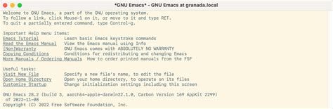 Macos Venturaにemacsをソースコードからインストール