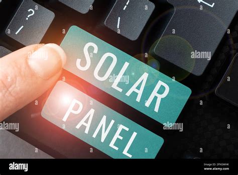 Writing Displaying Text Solar Panel Business Approach Designed To Absorb Suns Rays Source Of