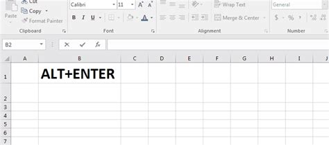 Excel New Line In Cell