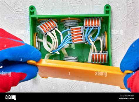Electrical Box Wire Clamp Connecting Electrical Wires With A Clamp
