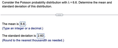 Solved Consider The Poisson Probability Distribution With Chegg