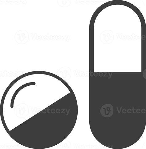 Pill Thin Line Icon Hospital Icon Set 14322460 Png