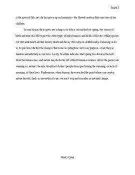 Model Literary Analysis Essay And Body Paragraphs MLA Format By Writing Whiz