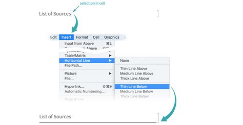 Insert A Horizontal Line In A Notebook—wolfram Documentation