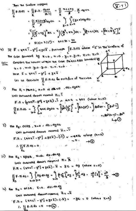 Vector Calculus Line Integral Surface Integrals Volume Integrals