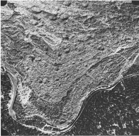 Air Photograph Of South Side Of Glass Mountain Rhyolite Flow Medicine