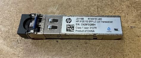 Hpe Hp X120 1g Sfp Lc Lx Transceiver Jd119b Original Tested Fully Functional Eur 24 00 Picclick Fr