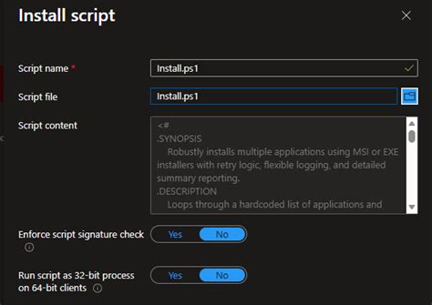 Intune Powershell Script Installer Feature Peter Klapwijk In The