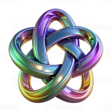 Beautiful Traditional Interlocking Rings Abstract 3d Knot Design Authentic 56741743 Png