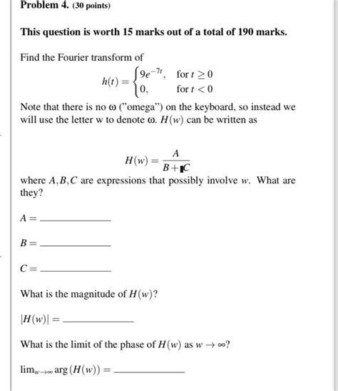 Solved Problem 4 30 ﻿pointsthis Question Is Worth 15