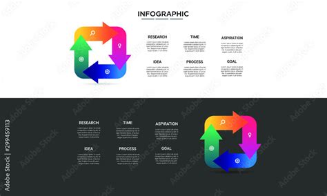 Square Colorful Infographic Stack Chart Design With Icons And Options Or Steps Infographics For