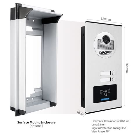 Homsecur 4 Wire 7inch Video Door Intercom Apartmen Vicedeal