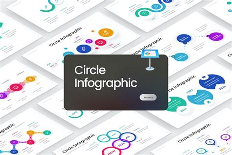 Инфографическая презентация Circle Keynote Presentation Templates Включая данные и бизнес