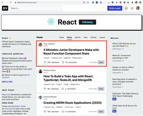 Tyler Hawkins On Linkedin Writing Continuouslearning React Dev