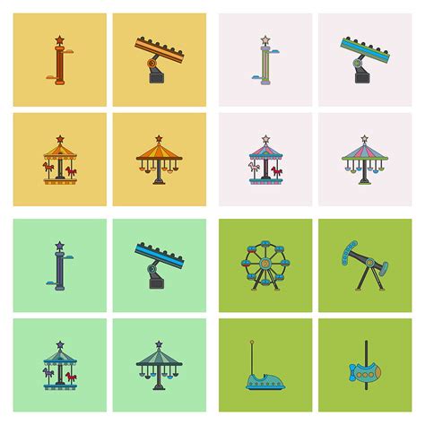 놀이 공원 아이콘 벡터 Eps Ai Uidownload