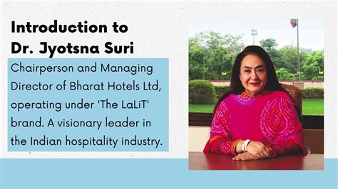 The Visionary Journey Of Jyotsna Suri From Hospitality To Global