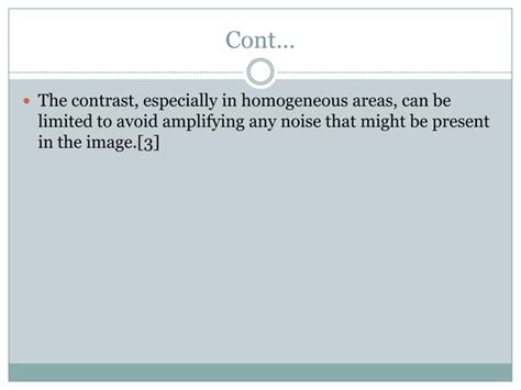 Contrast Limited Adaptive Histogram Equalization Ppt
