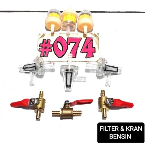 Jual Filter Bensin Transparan Filter Bensin Magnet Kran Bensin Universal Filter Bensin Model L