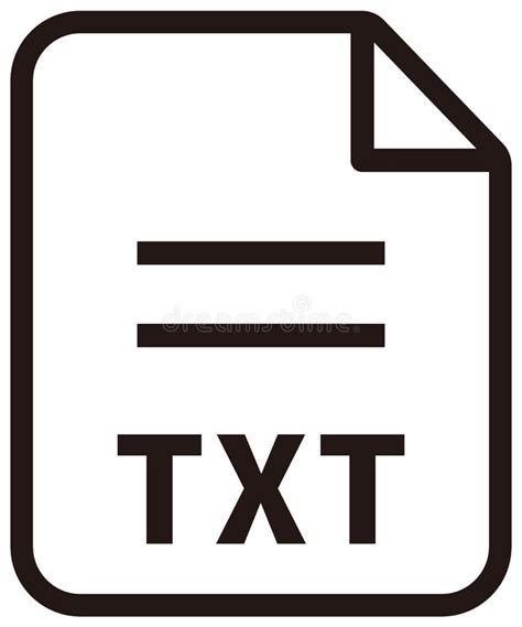 Txt Icon Major File Format Vector Icon Illustration Stock Vector Illustration Of Text