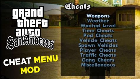 GTA San Andreas Cheat Menu Mod Hindi Urdu Gaming
