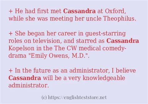 Cassandra Some Example Sentences Englishteststore Blog Cassandra Some Example Sentences Englishteststore Blog