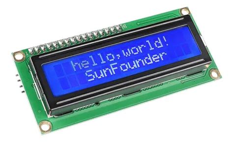 display lcd 16x2 1602 fundo azul c modulo i2c já soldado