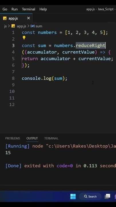 Javascript Reduceright Method Javascript Html React Programming Coding Trending Youtube
