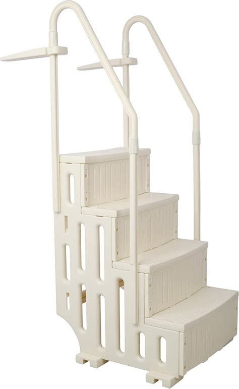 Above Ground Pool Ladder With Safety Handrails 4 Nonslip