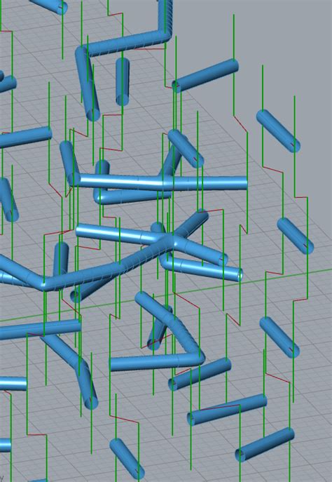 variable size points in a multipipe structure 2024 grasshopper