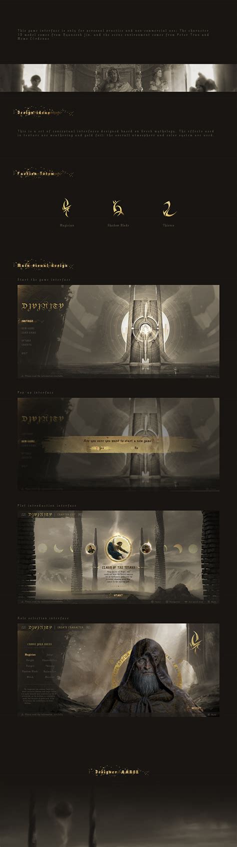 【divinity】 Game Ui Exercises Behance