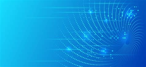 하이테크 컴퓨터 디지털 기술 개념 추상적 인 파도 기술 통신 벡터 일러스트레이션 다양한 기술적 요소가있는 파란색 배경 0명에