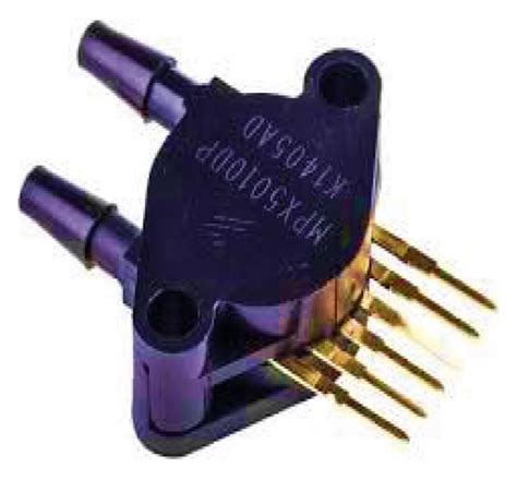 a mpx5010 fluid pressure sensor and b mpx5010 pin configuration for