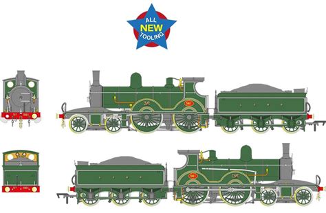 Efe Rail E85019 Lswr Adams T3 561 Lswr Adams Green Steam Rails