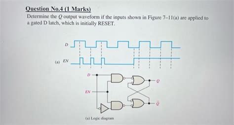 Solved Question No4 1 Marks Determine The Qoutput
