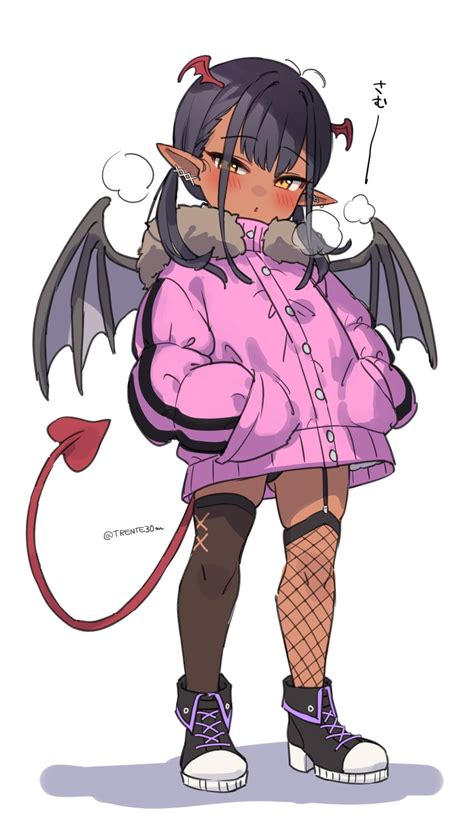 Brown Succubus Chan Original Drawn By Trente Danbooru