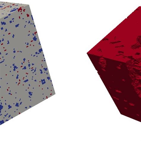 an unstructured tetrahedral mesh built for a full size core sample