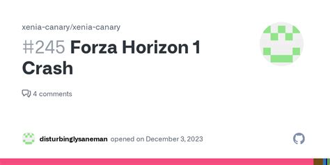 Forza Horizon 1 Crash · Issue 245 · Xenia Canaryxenia Canary · Github