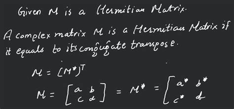 Prove That Every Diagonal Element Of A Hermitian Matrix Must Be Real
