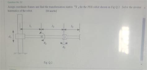 solved question no 02 assign coordinate frames and find the