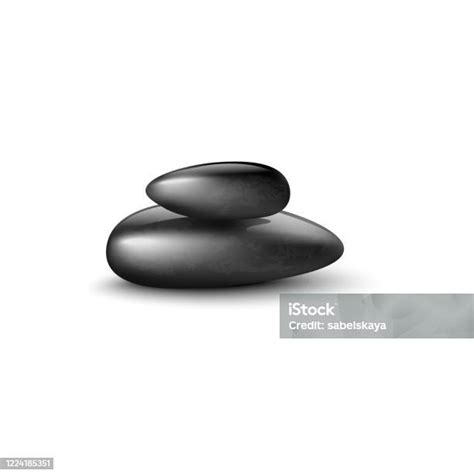 스파 편안한 마사지 돌 템플릿 현실적인 벡터 일러스트 격리 개념에 대한 스톡 벡터 아트 및 기타 이미지 개념 건강관리와 의술 건강한 생활방식 Istock