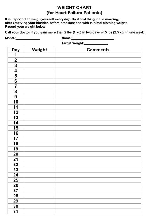 Weight Loss Monthly Sheets 10 Free Pdf Printables Printablee