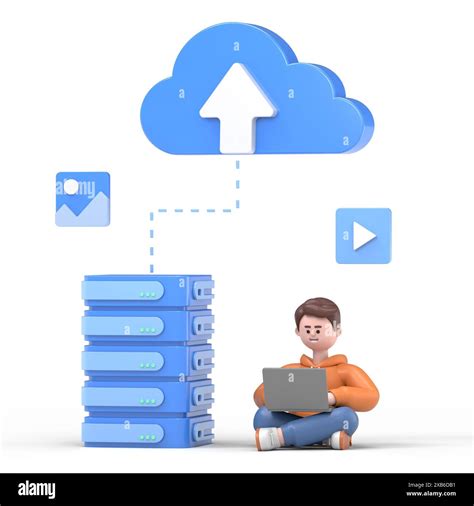 Data Server Web Concept Storage Technology Database Template Of