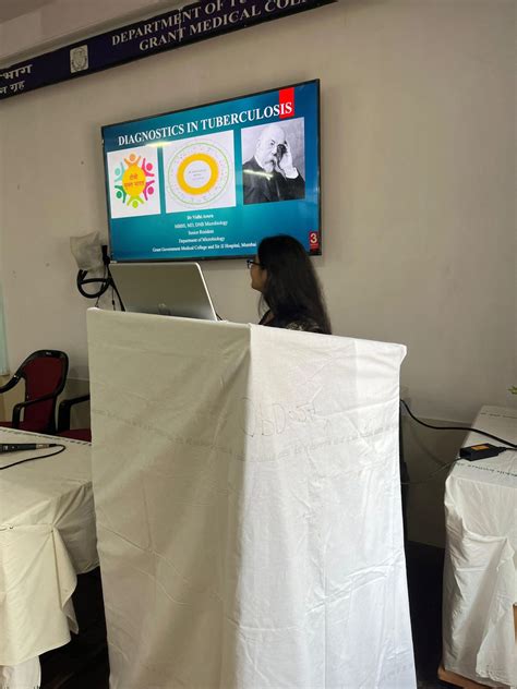 Vidhi Arora On Linkedin Grateful For The Opportunity To Give A Talk On Diagnostics In Tuberculosis