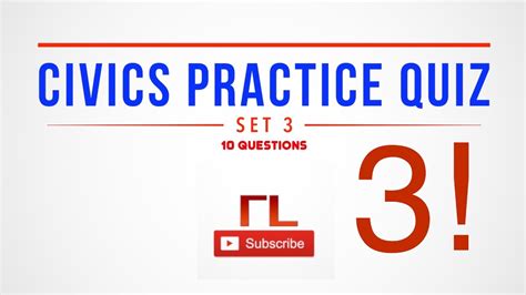 Us Citizenship Practice Quiz Set 3 Youtube