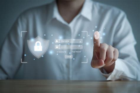 Fingerprint Scan And Biometric Authentication To Connect Username And Password For Unlock System